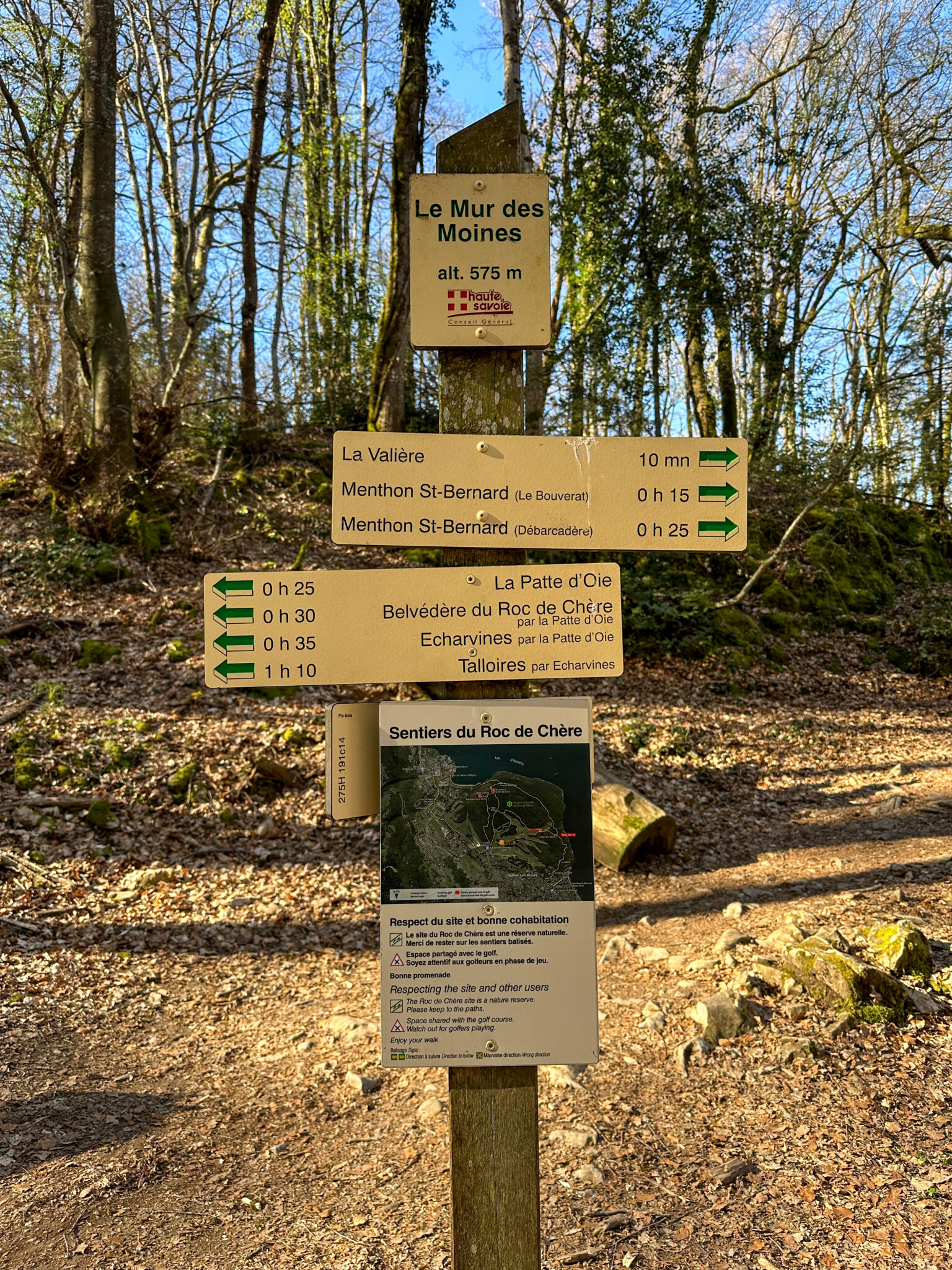Roc de Chère rando - la réserve naturelle du Roc de chère