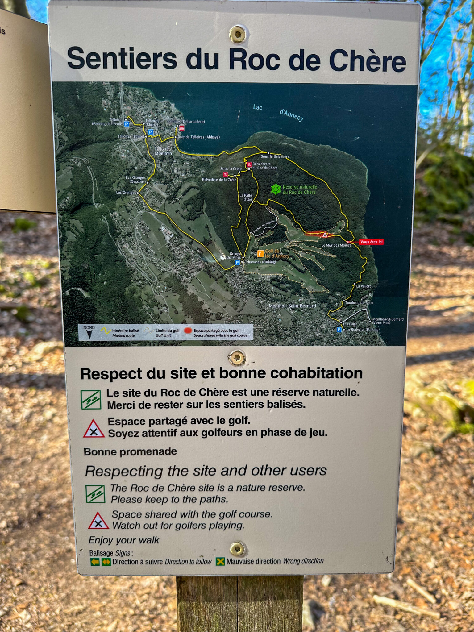 Roc de Chère rando - la réserve naturelle du Roc de chère